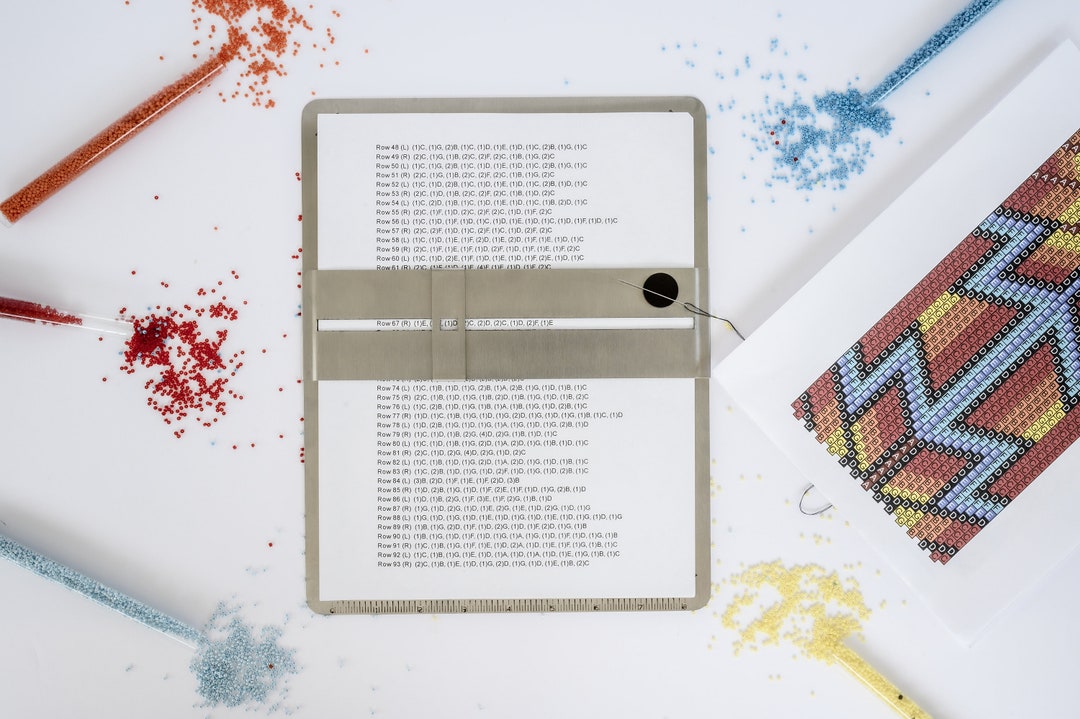 Peyote Chart Reader Book Folding Loom Beading Pattern Reader Beading ...