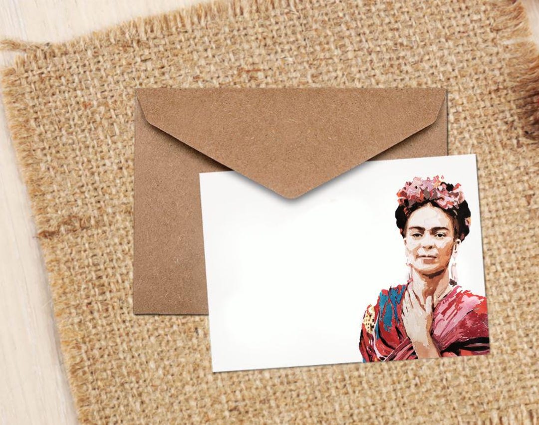 Frida Kahlo Portrait Greeting Card – Art Lover Gift (4x6 Blank Card) - Etsy