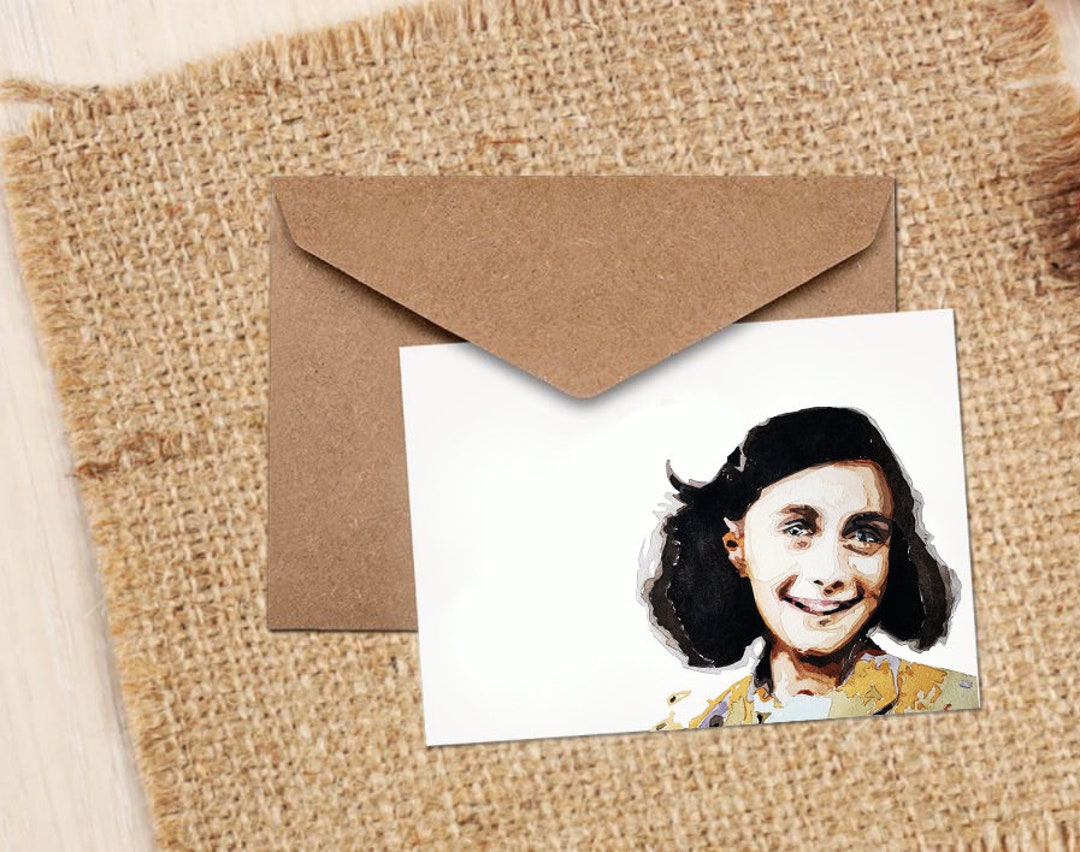 Anne Frank Greeting Card.anne Frank Card,anne Frank Greeting Card,anne ...
