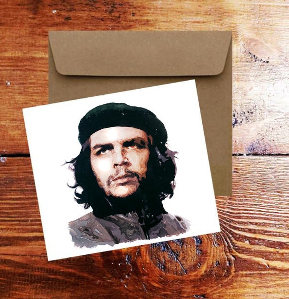 Che Guevara Greeting.che Guevara Cardche Guevara Greeting - Etsy