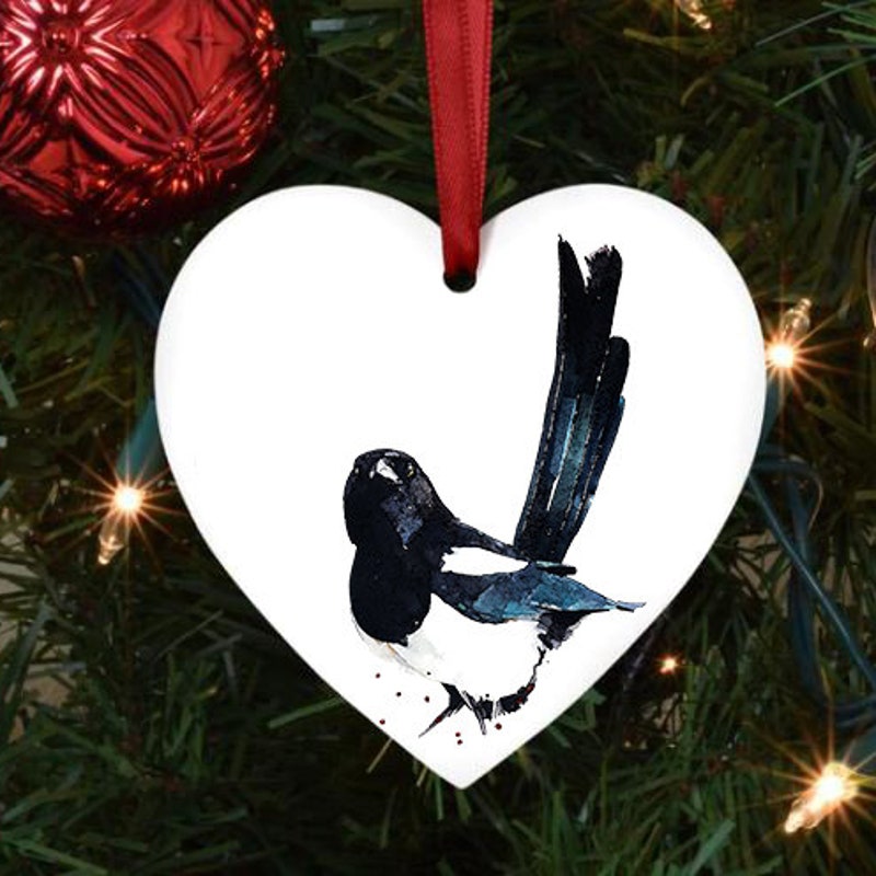 Magpie Ornament - Etsy