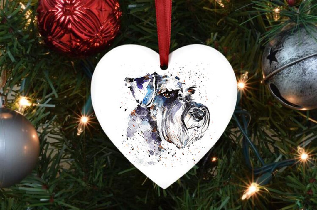 Schnauzer Tree Decoration.schnauzer Xmas Tree Decoration,schnauzer ...