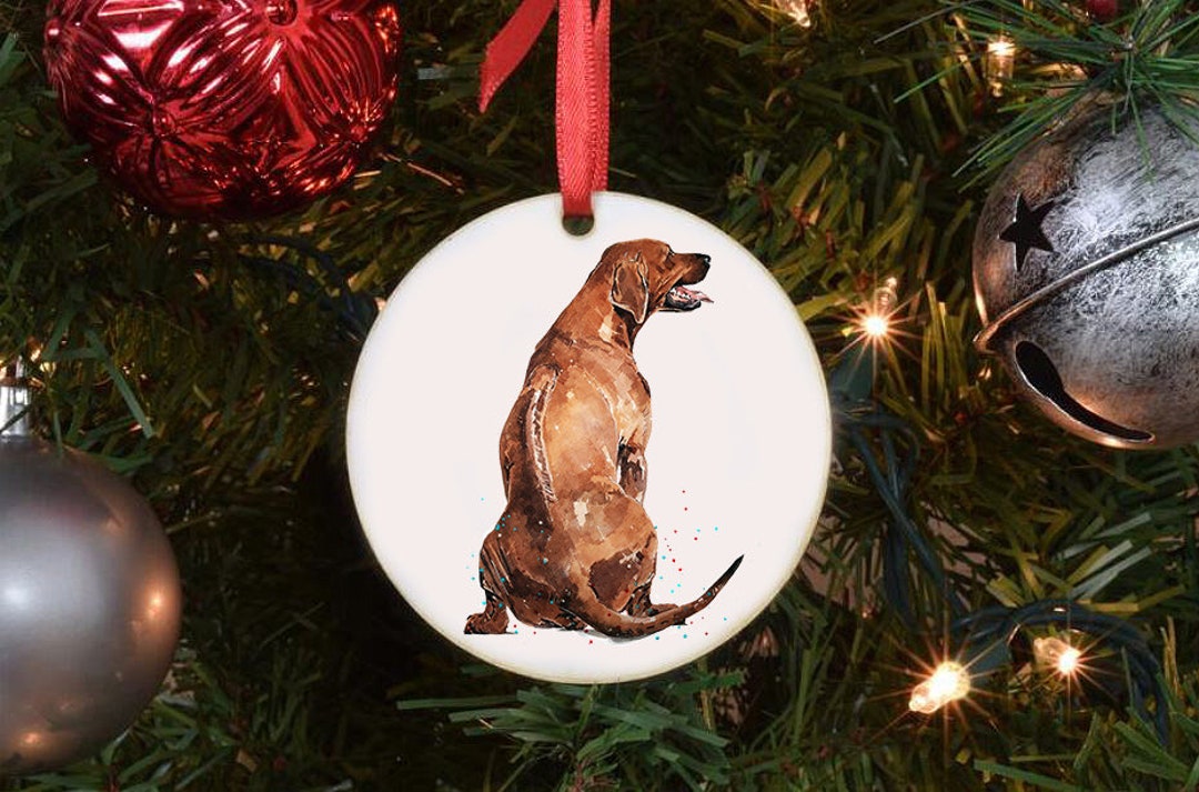 Rhodesian Ridgeback Tree Decoration.ridgeback Xmas Tree Decoration ...