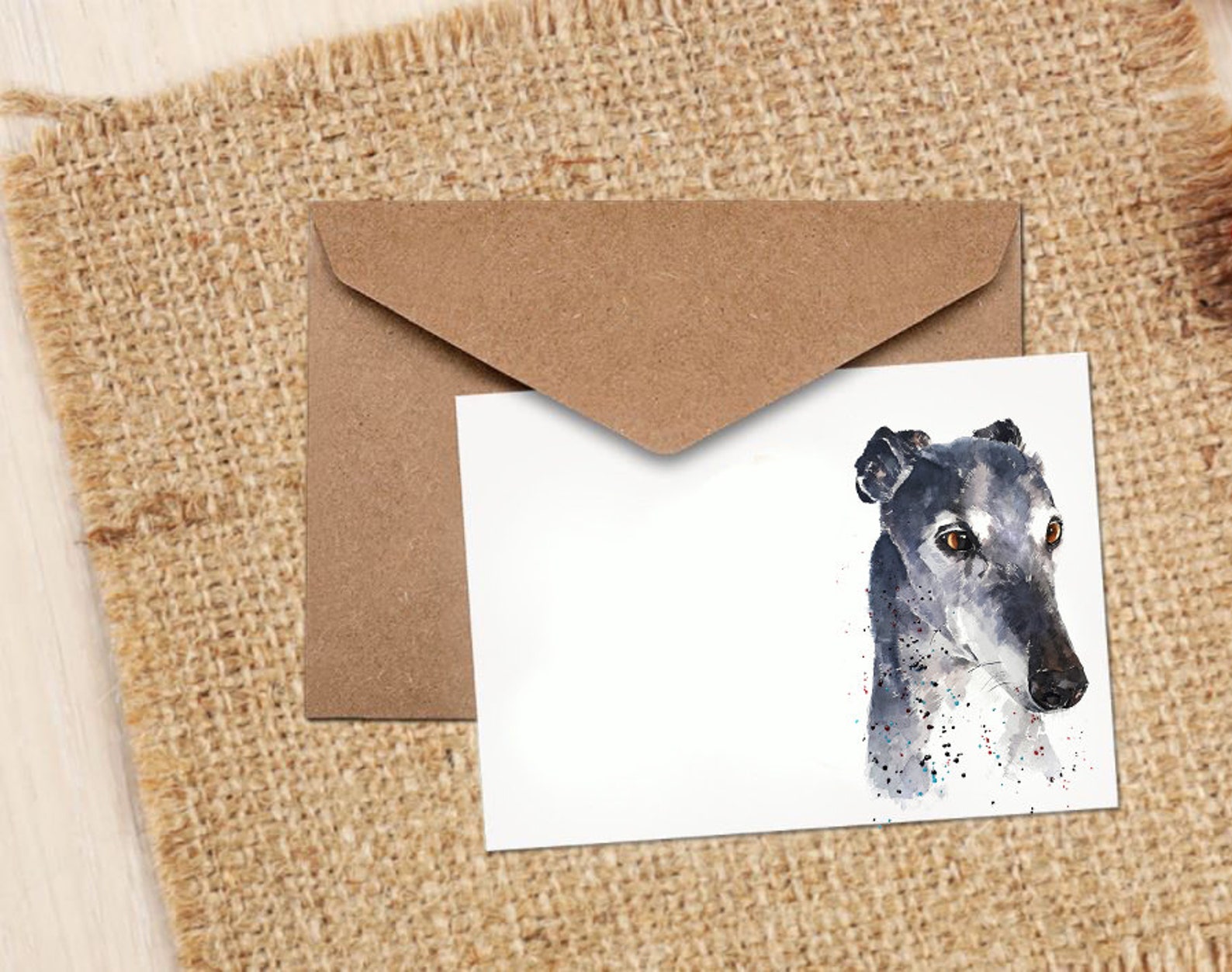Sighthound II Greeting/note Card -sighthound Cards,whippet Cards ...