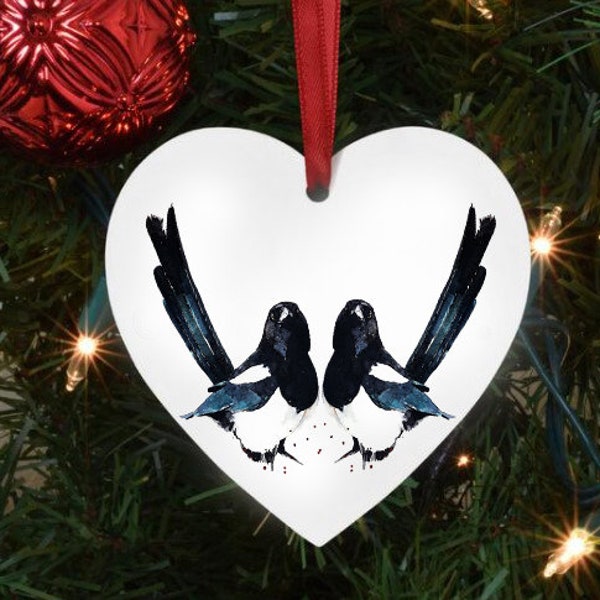 Magpie Ornament - Etsy