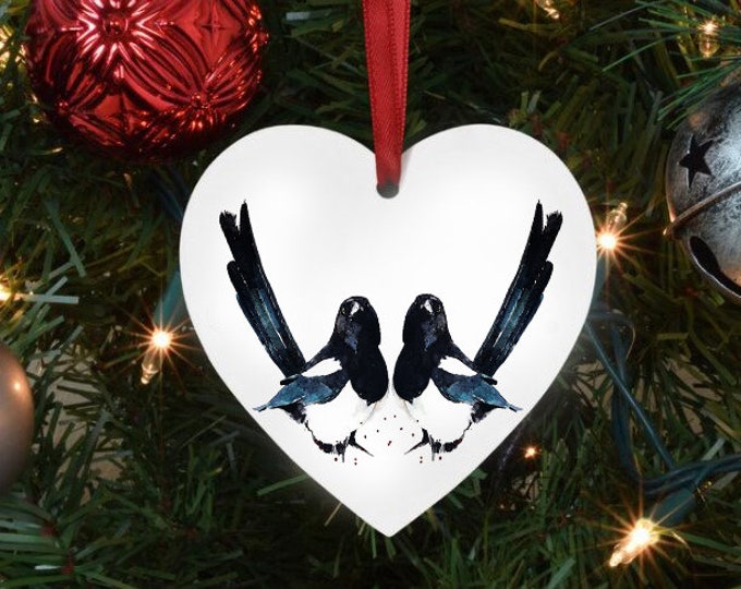 Magpie Necklace, Magpie Pendant, Bird Jewellery, Bird Jewelry, Magpie ...