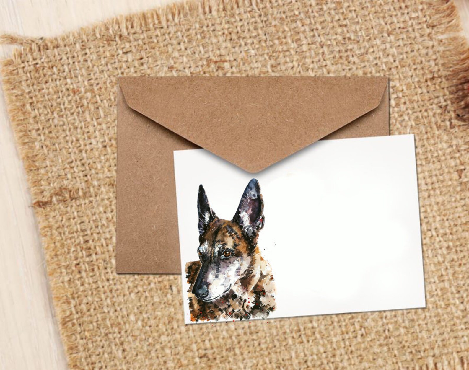 Dutch Shepherd Dog Greeting Card | Dog Lover Gift | (4x6" Blank ...