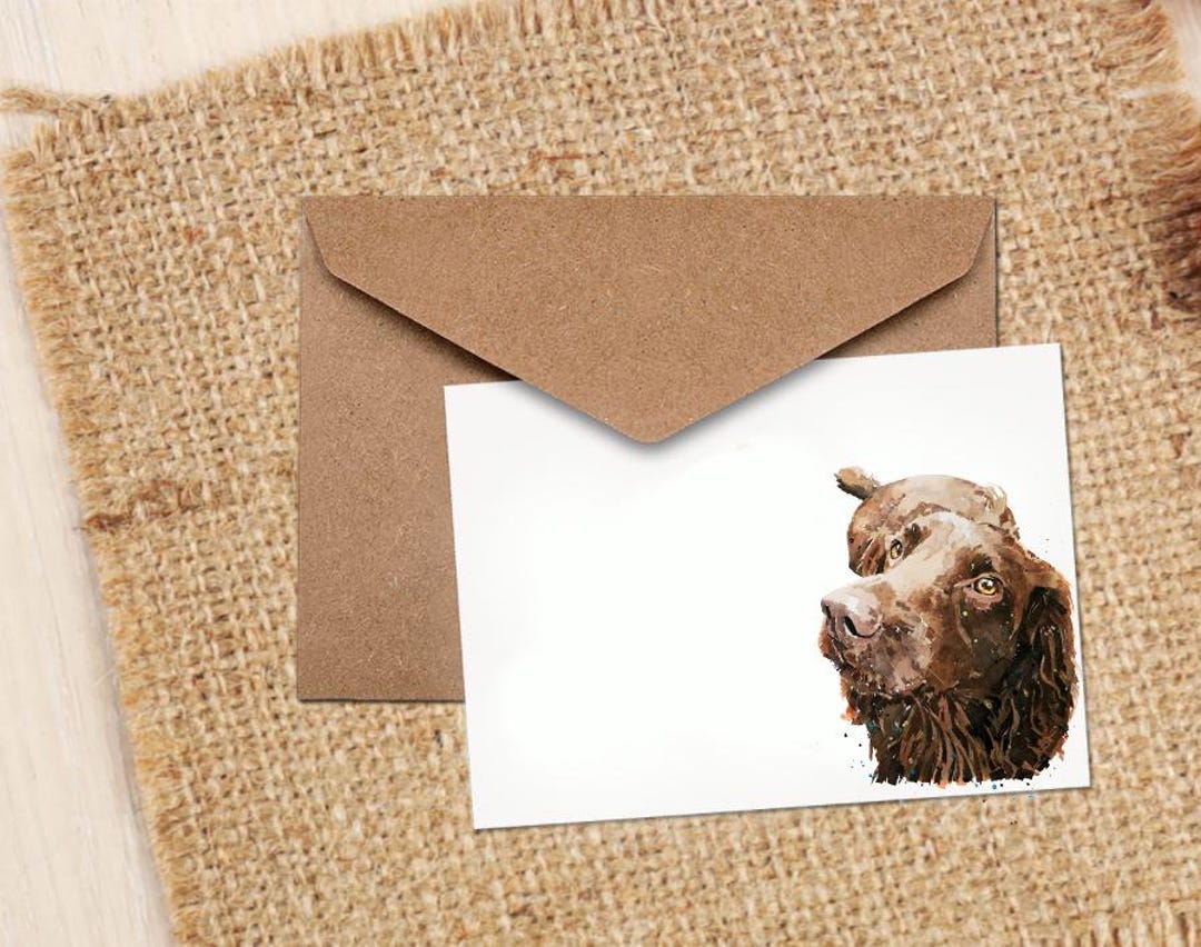 Cocker Spaniel II Greeting Card .cocker Spaniel Watercolour Art Card ...