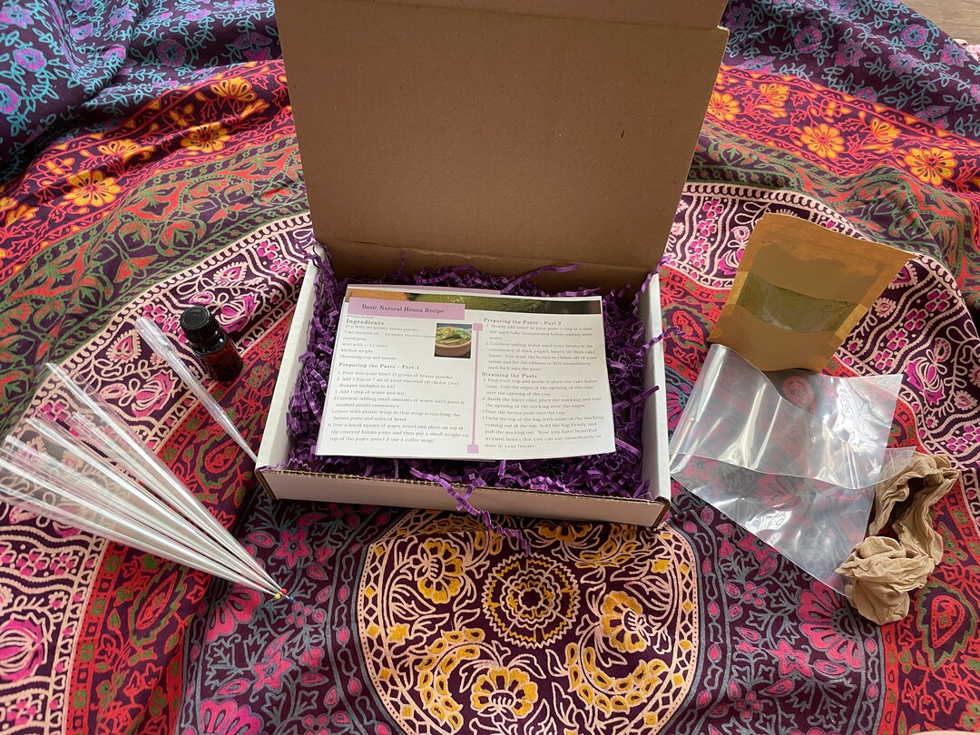 Henna Kit for Beginners Henna DYI Kit Henna Paste Kit - Etsy