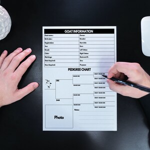 Goat Record Keeping Log | Goat Management Binder | Printable Planner ...