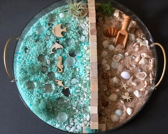 Mermaid Lagoon-ocean-beach Sensory Bin Kit Box - Etsy