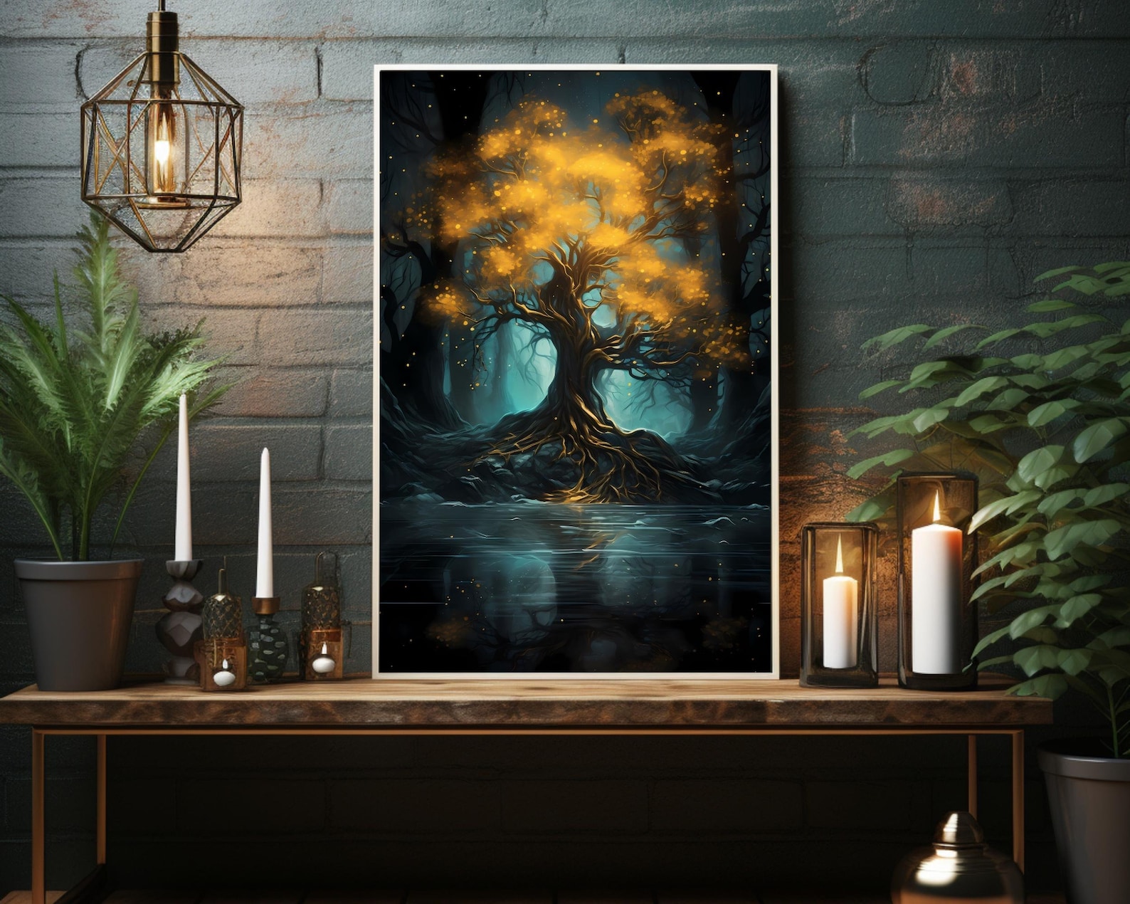 Magic Tree of Life Poster, Tree of Life Print, Natural Wall Art, Tree ...