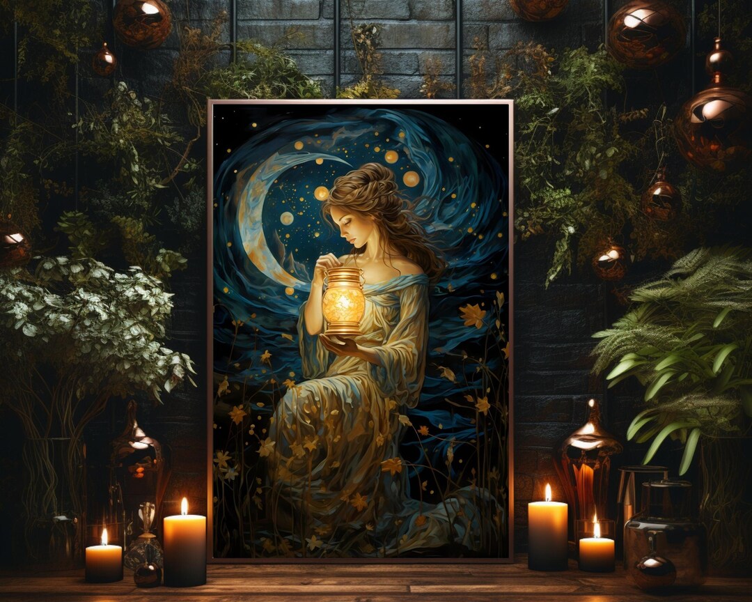 Spiritual Zodiac Sign "virgo" Wall Art, Zodiac Sign Poster, Virgo ...