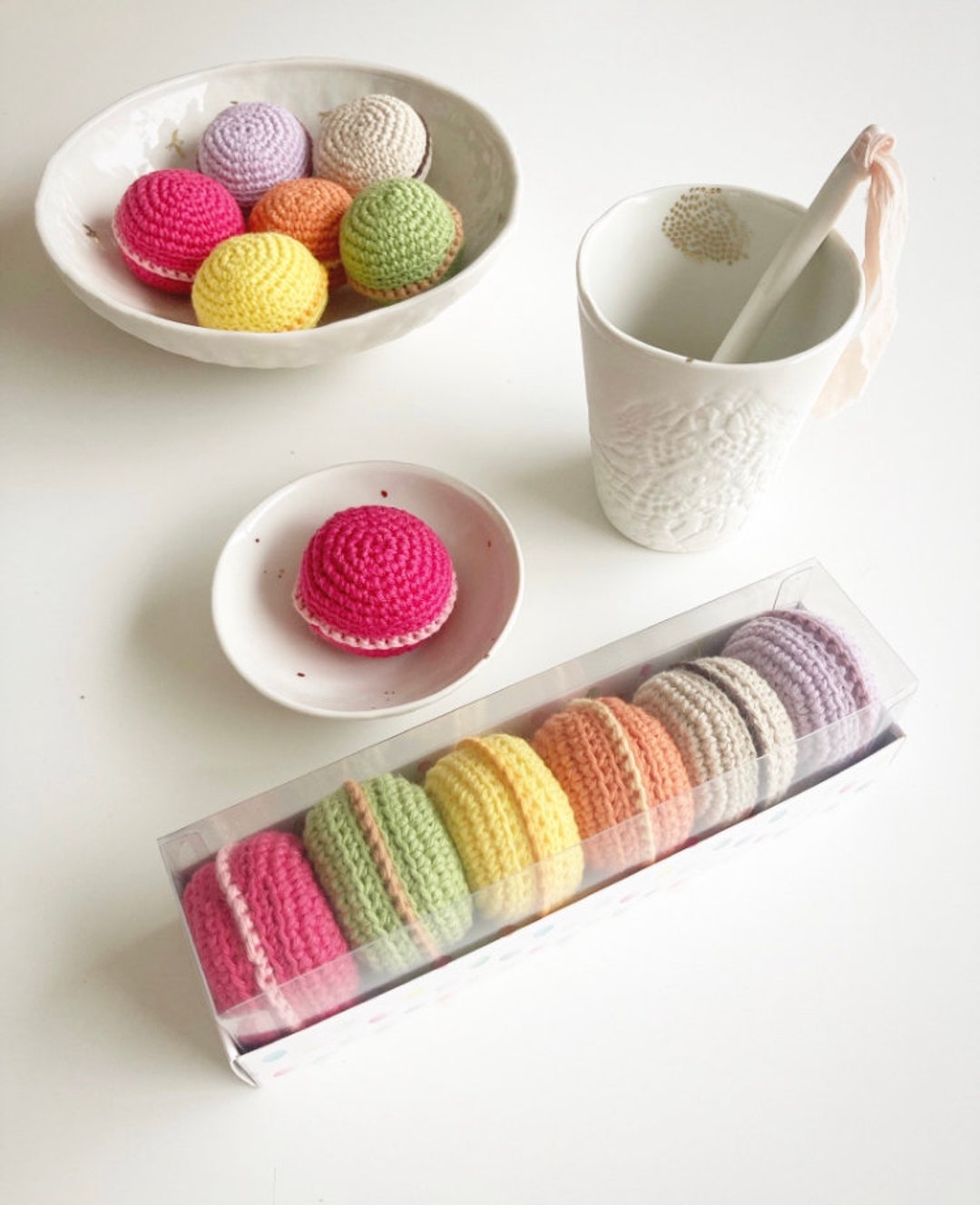Box of Crochet Macaroons - Etsy