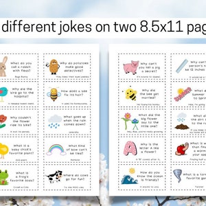 Spring Lunchbox Notes, Jokes for Kids, Printable Jokes for Kids ...