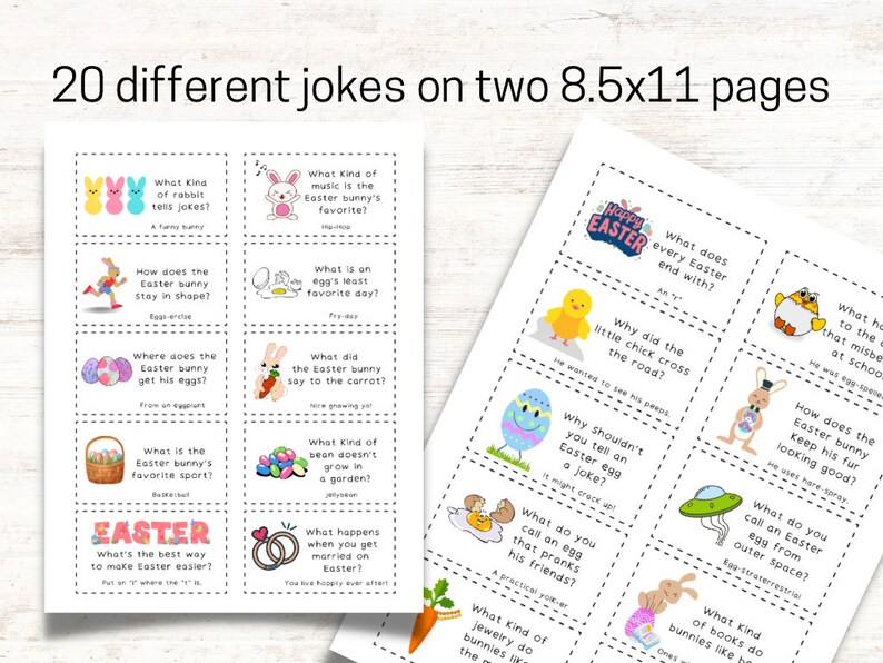 Easter Jokes for Kids, Printable Jokes for Kids, Lunchbox Notes, Easter ...