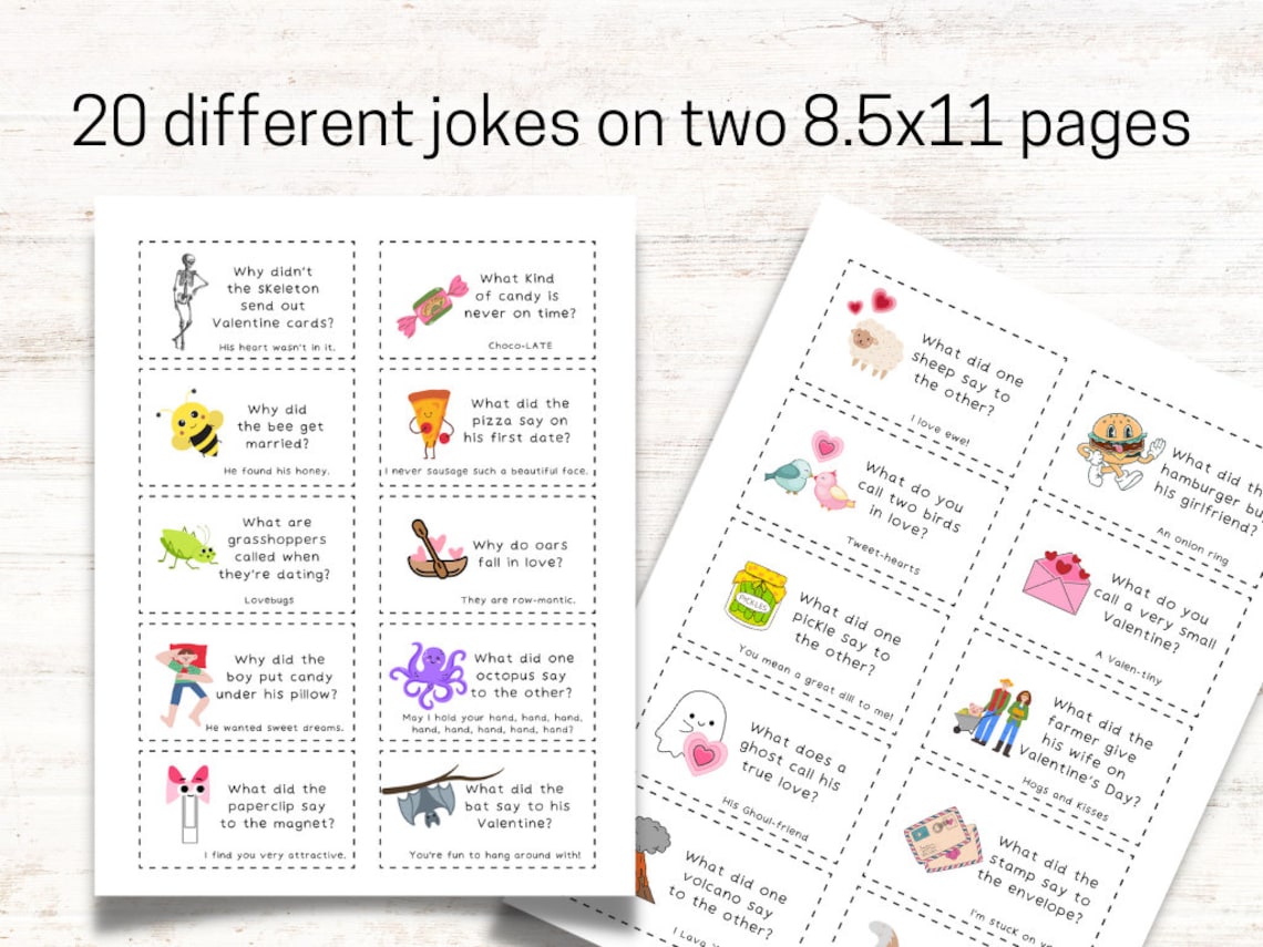 February Jokes for Kids, Printable Jokes for Kids, Lunchbox Notes ...