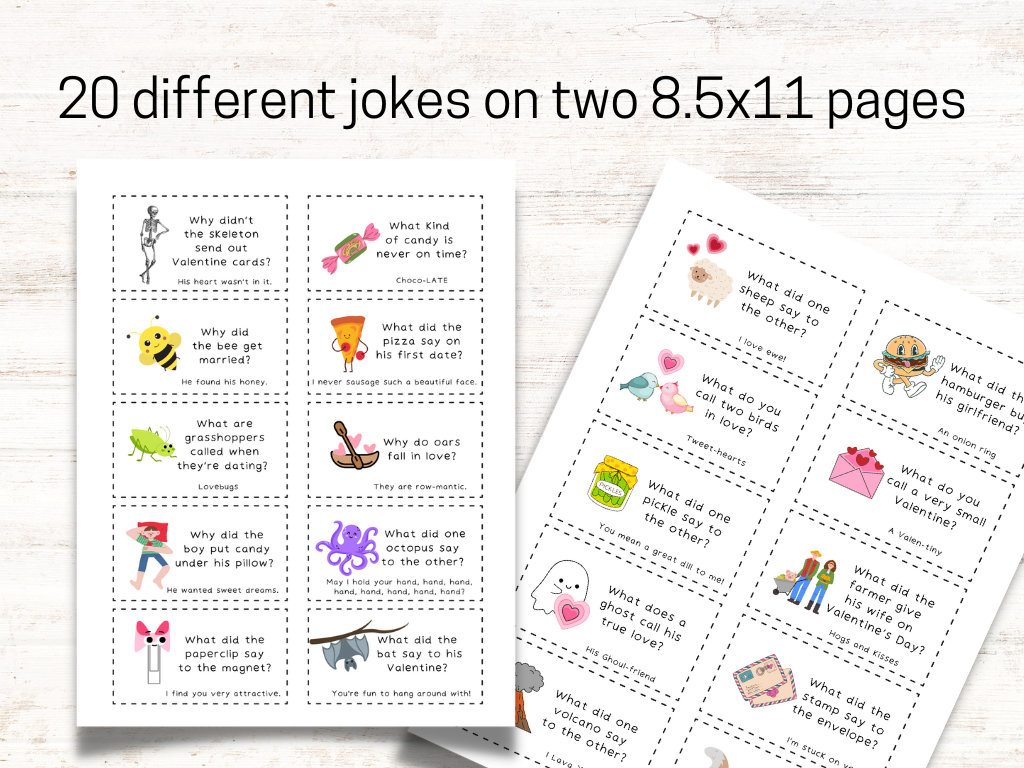 February Jokes for Kids, Printable Jokes for Kids, Lunchbox Notes ...
