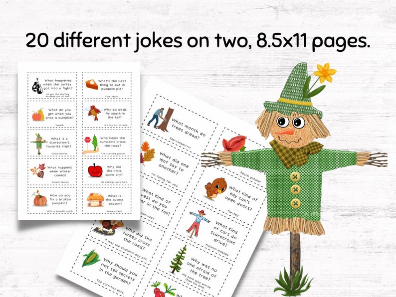 Fall Jokes for Kids, Printable Fall Lunchbox Notes, November Classroom ...