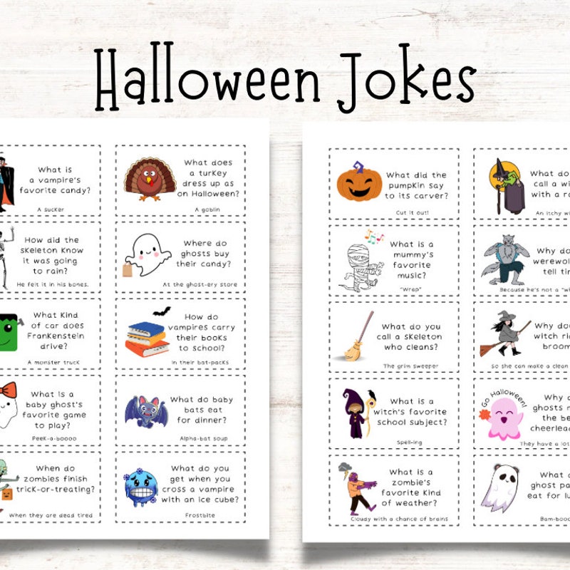 Funny Halloween Riddles - Etsy UK