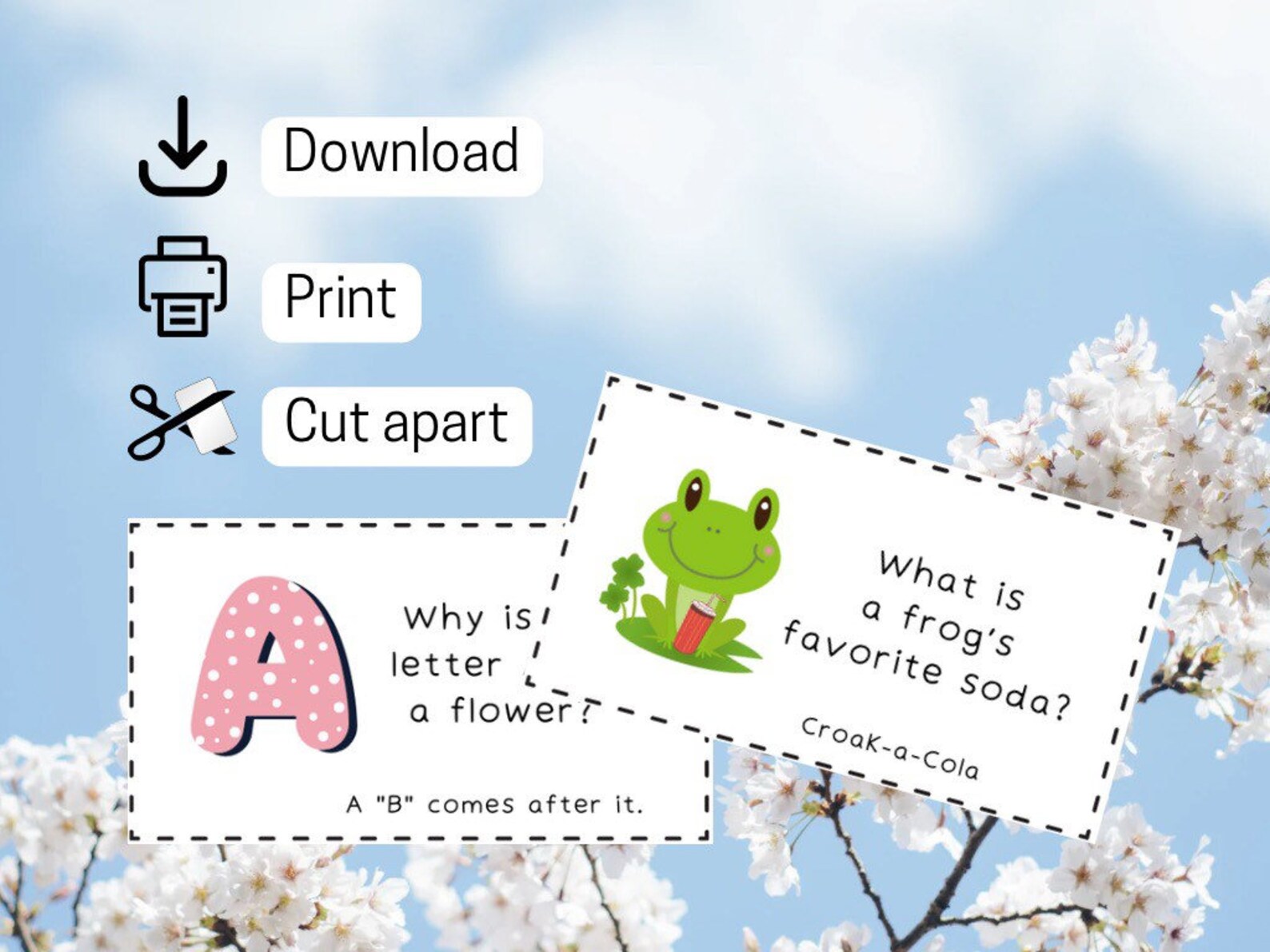 Spring Lunchbox Notes, Jokes for Kids, Printable Jokes for Kids ...