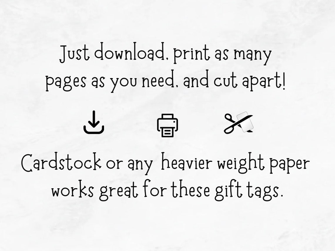 Printable Back to School Gift Tag, School Open House Favor Gift Tag ...