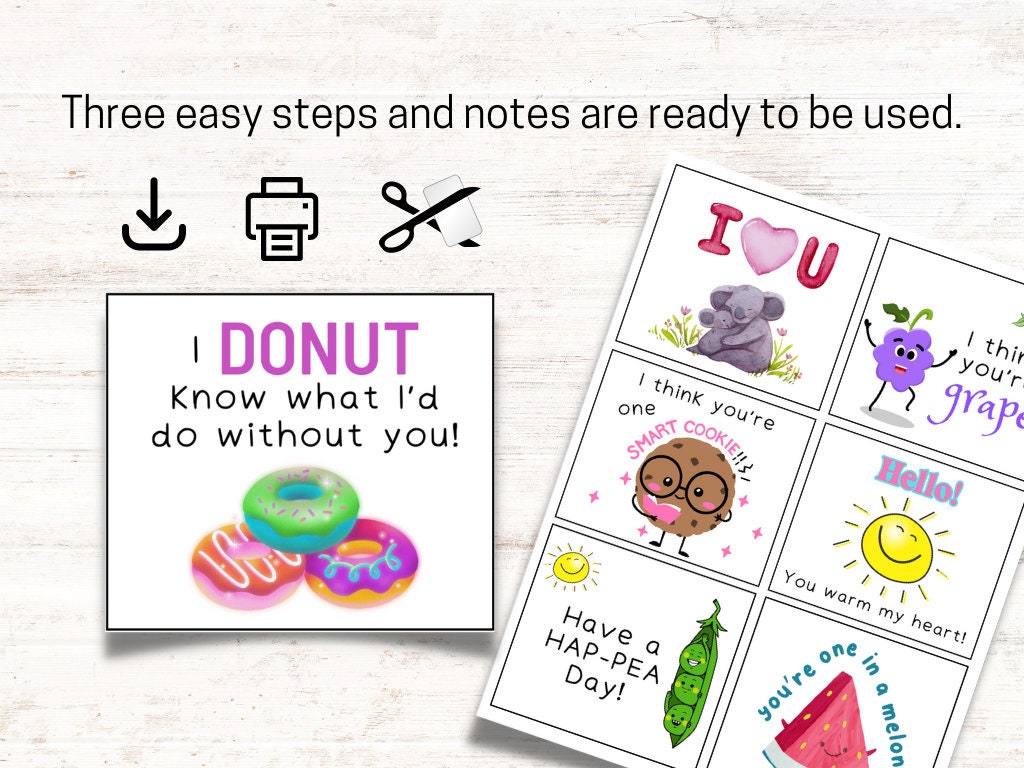 February Lunchbox Notes Printable Notes for Kids - Etsy