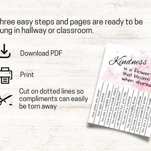 Printable Tear off Compliments, Random Acts of Kindness Activity ...