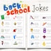 Back to School Jokes for Kids, Printable Back to School Lunchbox Notes ...