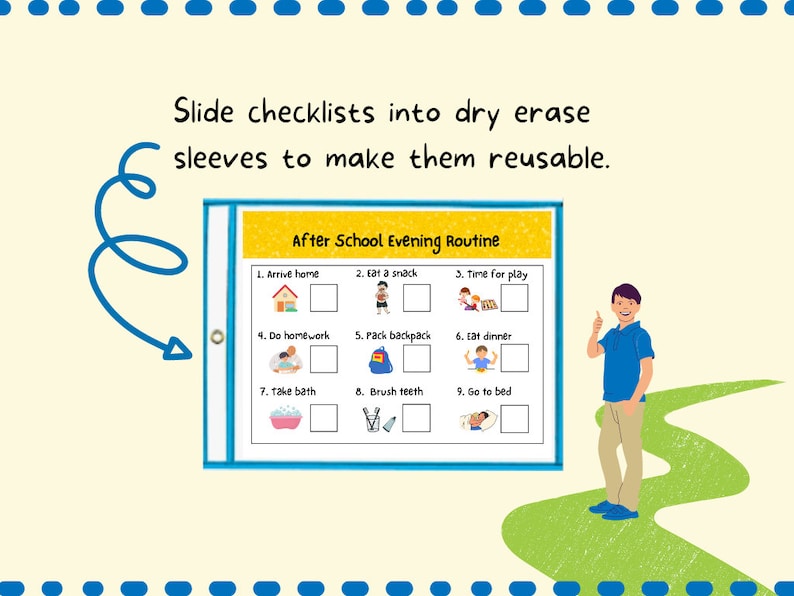 Visual Routine Checklists, Printable Before School Routine Checklist ...