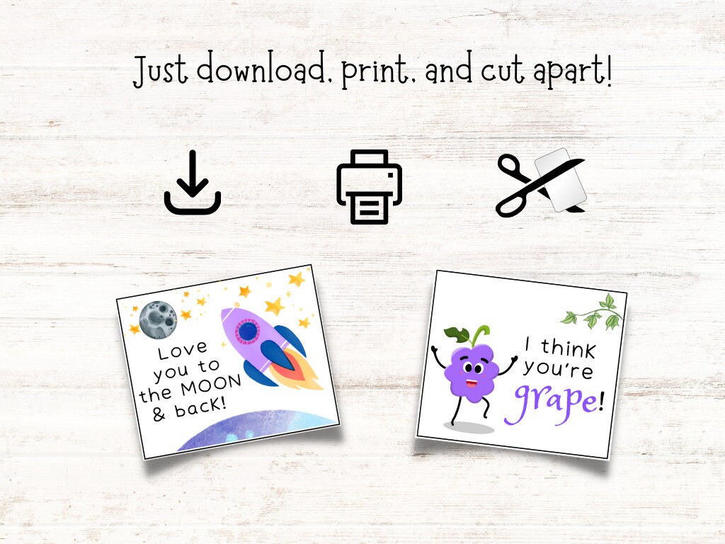 Printable Lunchbox Notes, Encouragement Cards for Kids, Back to School ...
