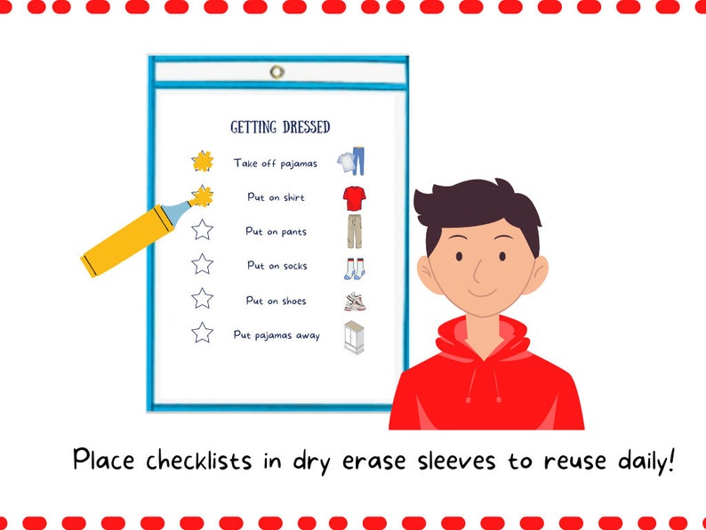 Printable Before and After School Routine Checklists, Visual Checklists ...