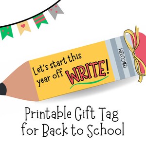 Printable Back to School Gift Tag, School Open House Favor Gift Tag ...