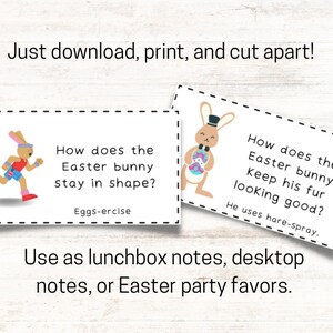 Easter Jokes for Kids, Printable Jokes for Kids, Lunchbox Notes, Easter ...