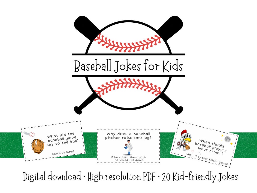 Baseball Jokes for Kids: Printable Lunchbox Notes (PDF) - Etsy
