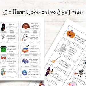 Halloween Jokes for Kids, Halloween Lunchbox Notes, Party Favors ...