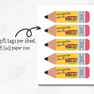 Printable Back to School Gift Tag, School Open House Favor Gift Tag ...