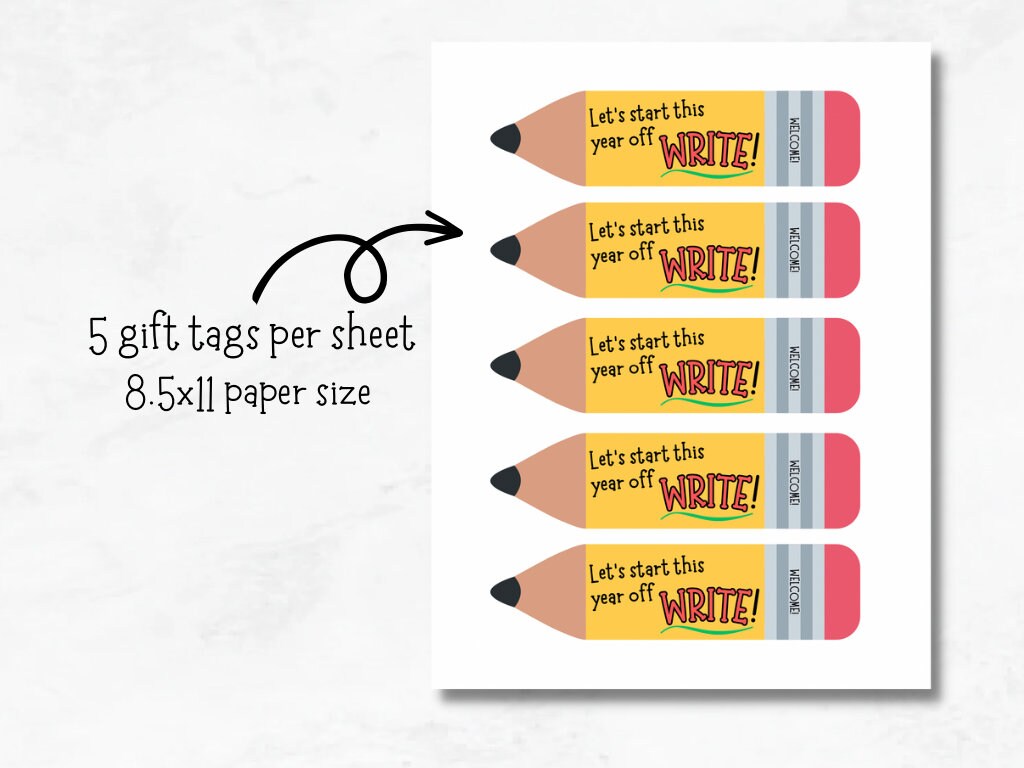 Printable Back to School Gift Tag, School Open House Favor Gift Tag ...