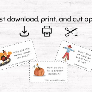 Fall Jokes for Kids, Printable Fall Lunchbox Notes, November Classroom ...