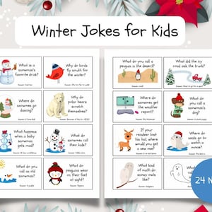 Winter Jokes for Kids, Printable Riddles, Christmas Cracker Jokes ...