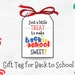 Printable Back to School Gift Tag, Treat Bag Tag, Sweet Treat Gift Tag ...