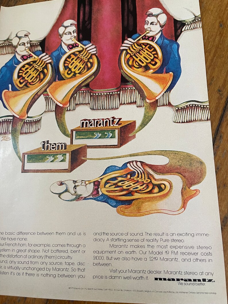 ORIGINAL May 1971 MARANTZ Vintage Ad PLAYBOY Edition Piece of History ...