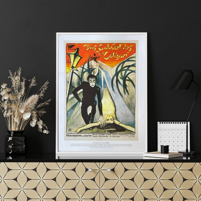 The Cabinet of Dr. Caligari Wall Art Print 1920 German Silent Horror ...