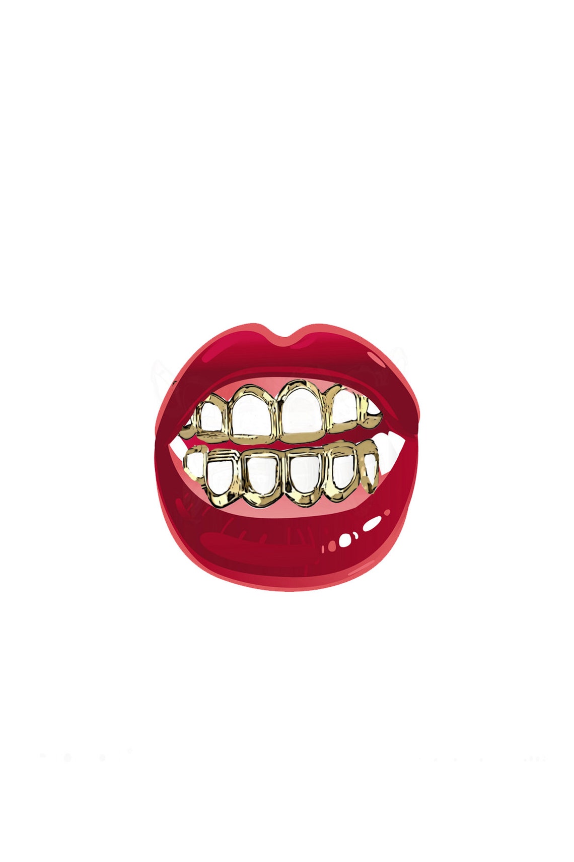 Solid Gold Open Face Grill With Protective Layer - Etsy