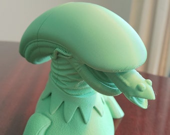 Kermit the Xenomorph 3D Printed Model by Hex3d - Etsy