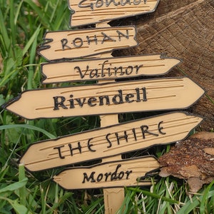 Lord of the Rings (LOTR) Signpost Bookmark - Etsy