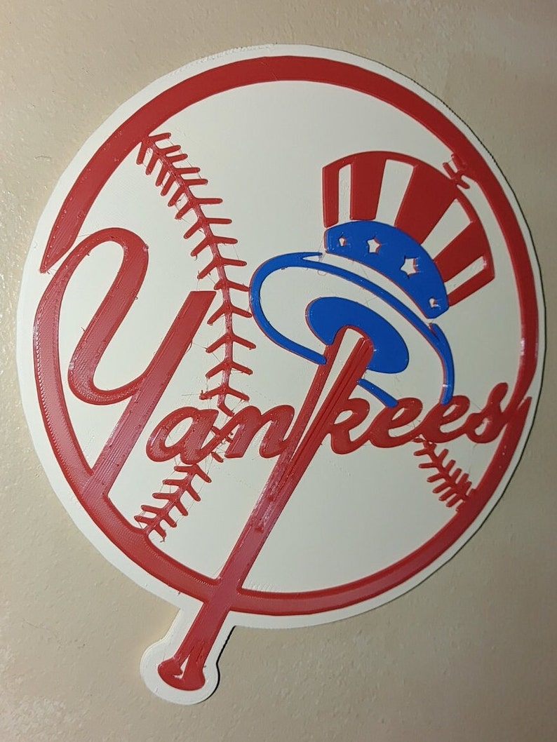 New York Yankees 3D Printed Wall Sign - Etsy