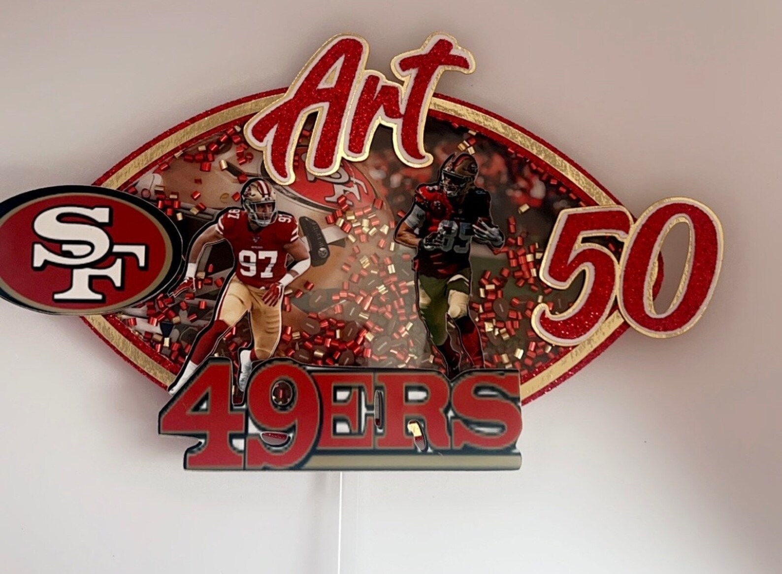 Football Theme Caketopper - Etsy