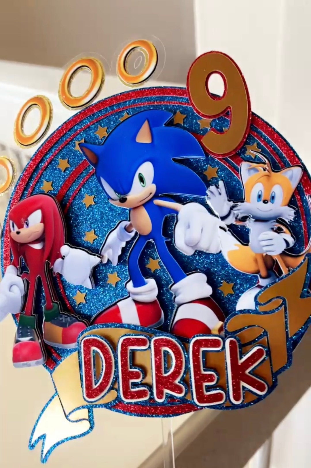 Sonic Inspired Caketopper - Etsy