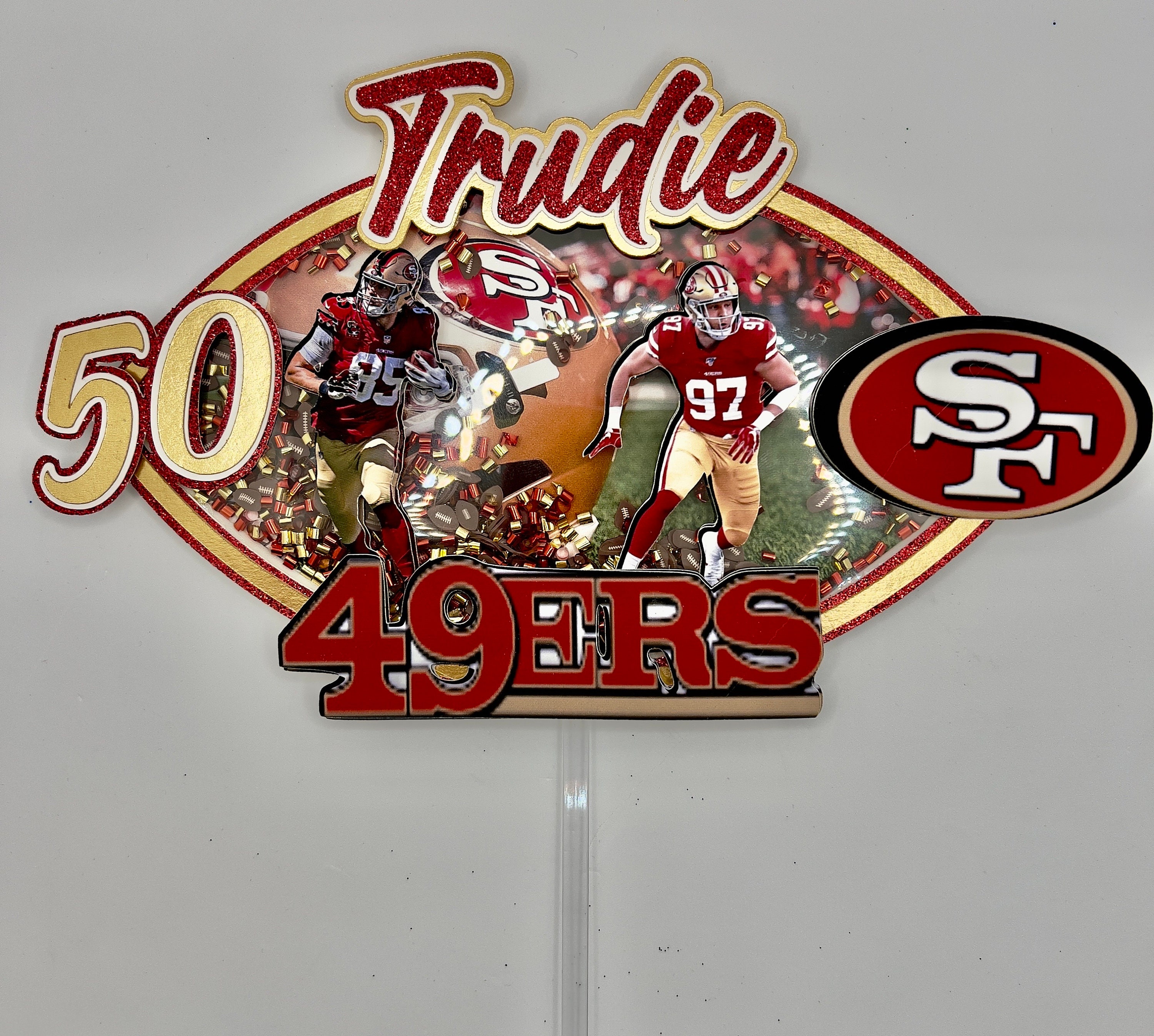 Football Theme Caketopper - Etsy